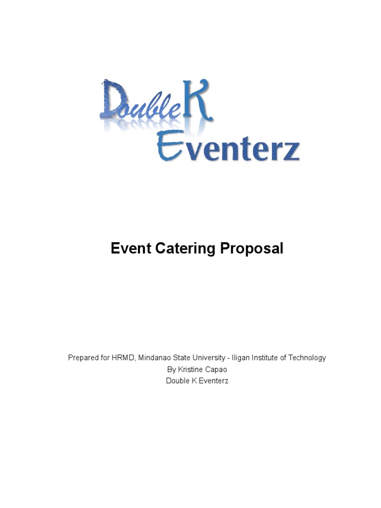 Event Catering Proposal | PDF | Payments | Fee