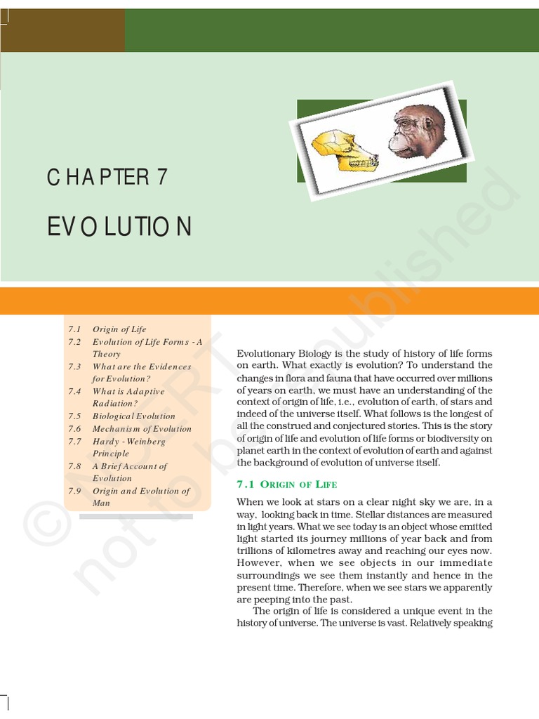 Evolution PDF | Download Free PDF | Evolution | Natural Selection