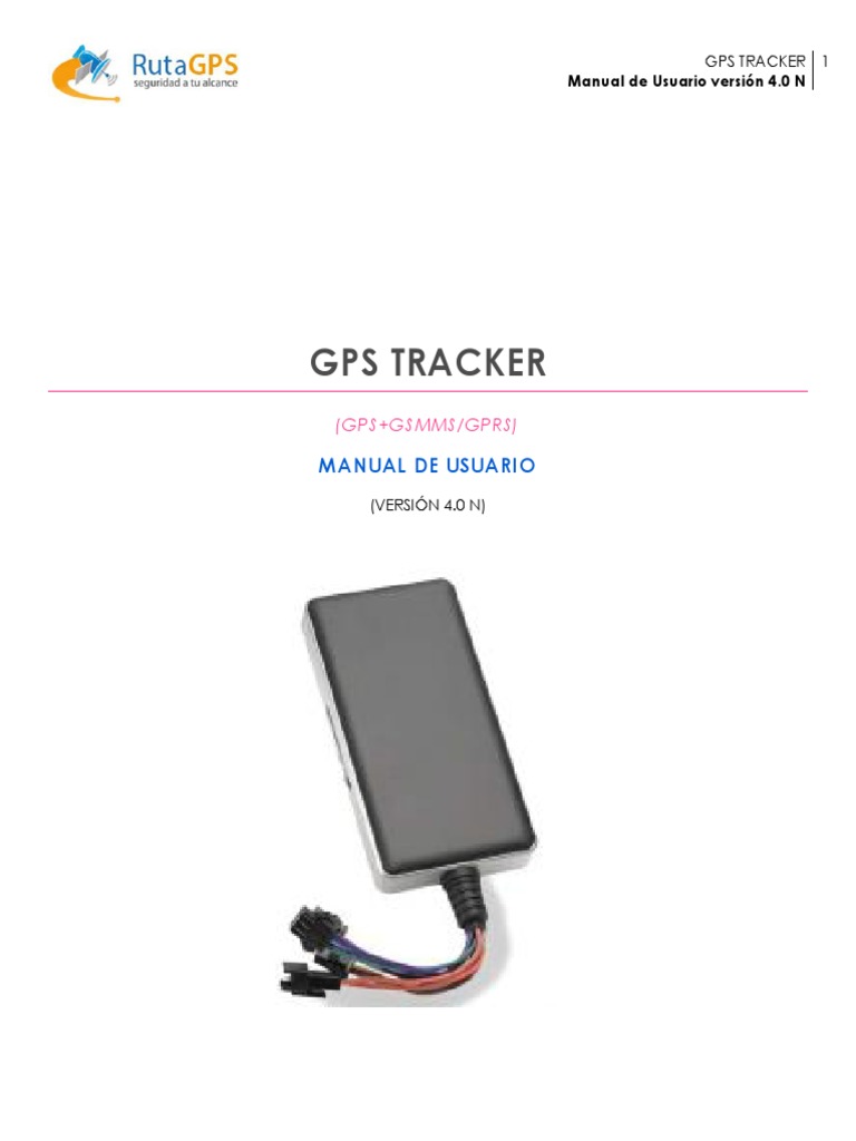 Gps Tracker Manual de Usuario | Módulo de Identidad del Suscriptor ...