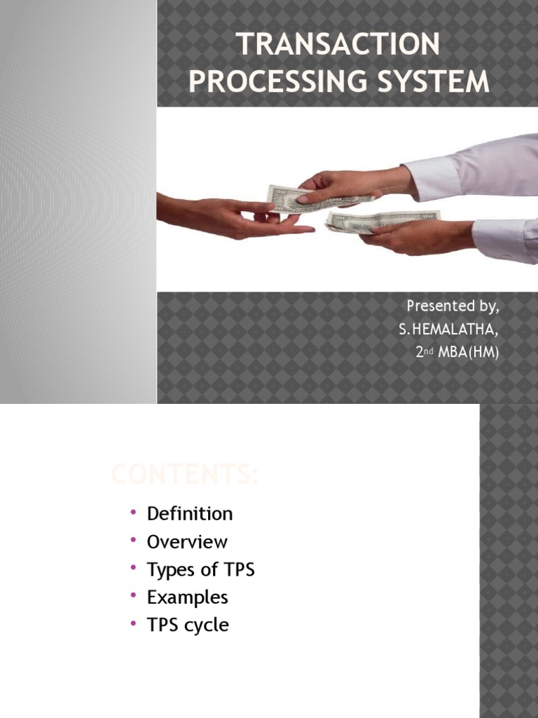 Transaction Processing System | PDF