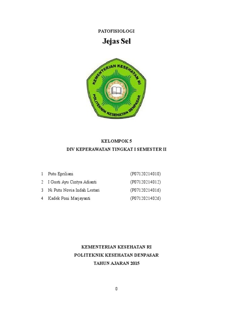 Patofisiologi Jejas Sel | PDF