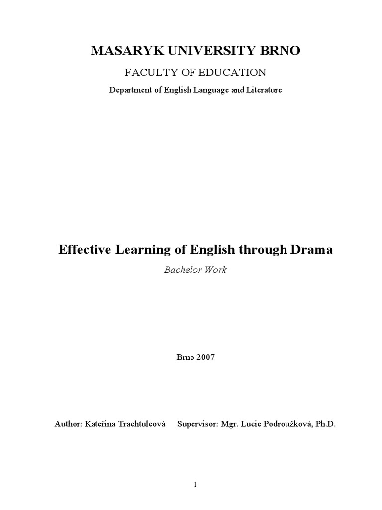 English Learning Through Drama Techniques | PDF | Intelligence | Teachers
