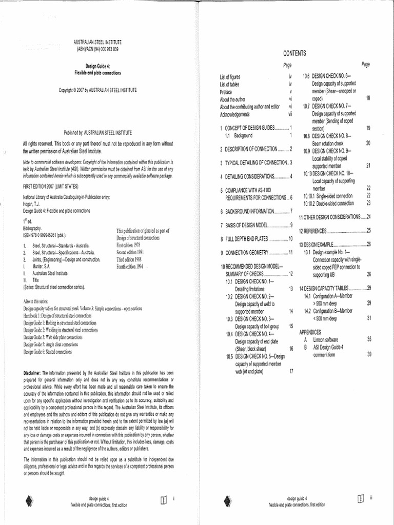 ASI Connection Design Guide 4 - Flexible End Plate Connections | PDF