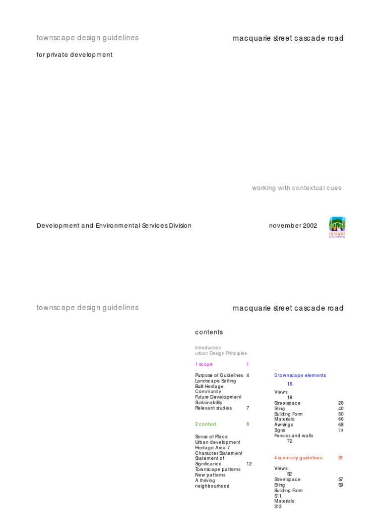 Townscape Guidelines | PDF | Street | Urban Design