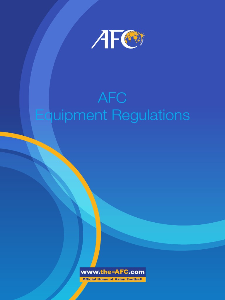 AFC Equipment Regulation | PDF | Referee | Association Football