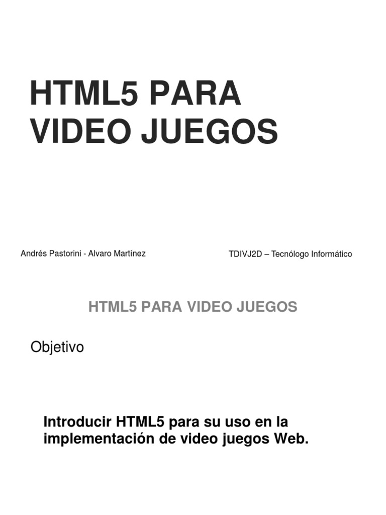 Videojuegos Con HTML5 | PDF | Json | J Query