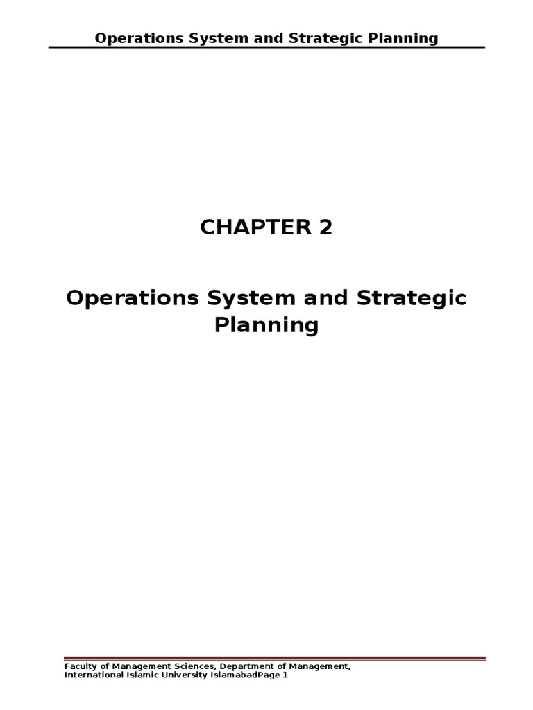 Chapter 2 | PDF | Operations Management | Resource