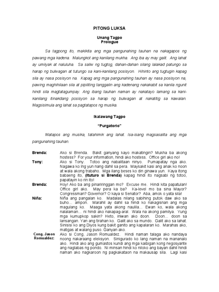 Edited. Pitong Luksa | PDF