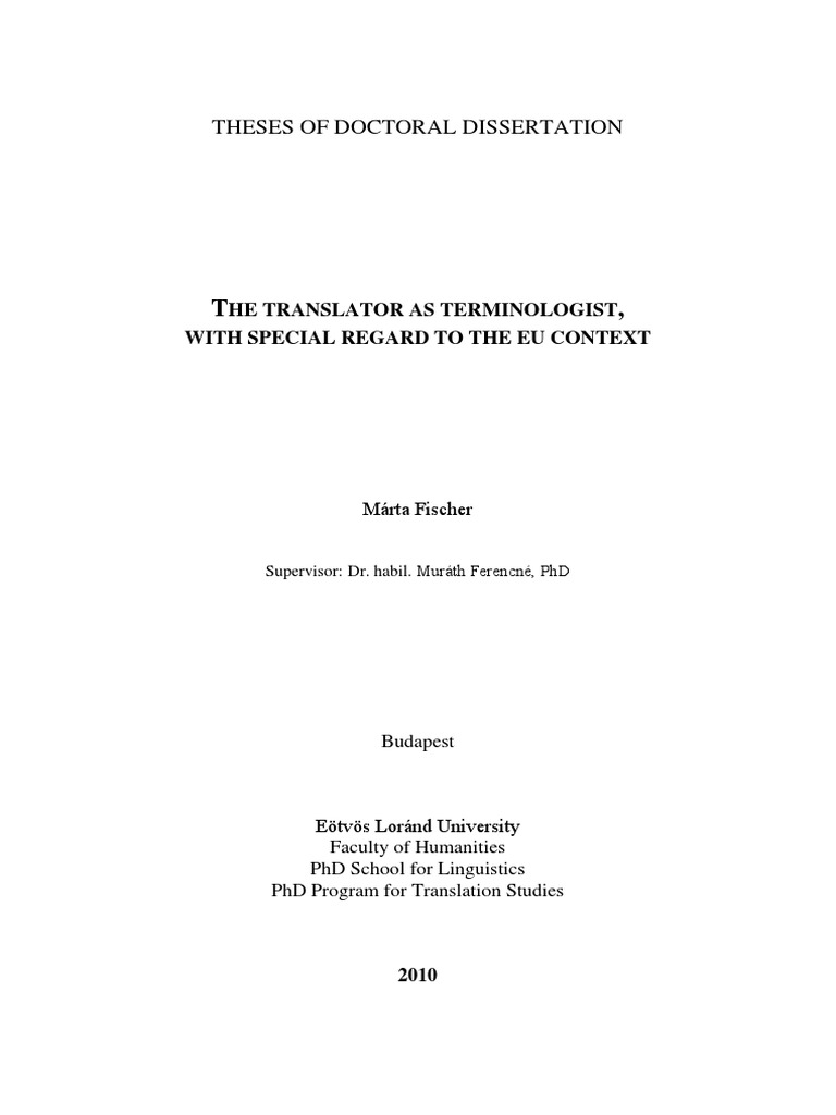 The Translator As Terminologist en | PDF | Translations | Theory