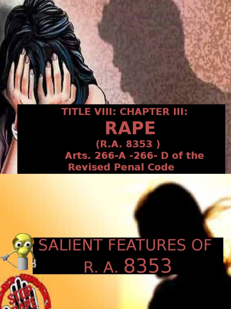 RA 8353 | Sexual Assault | Rape