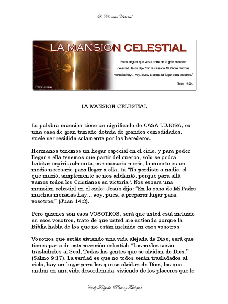 La Mansion Celestial | PDF | Cristo (título) | Espíritu