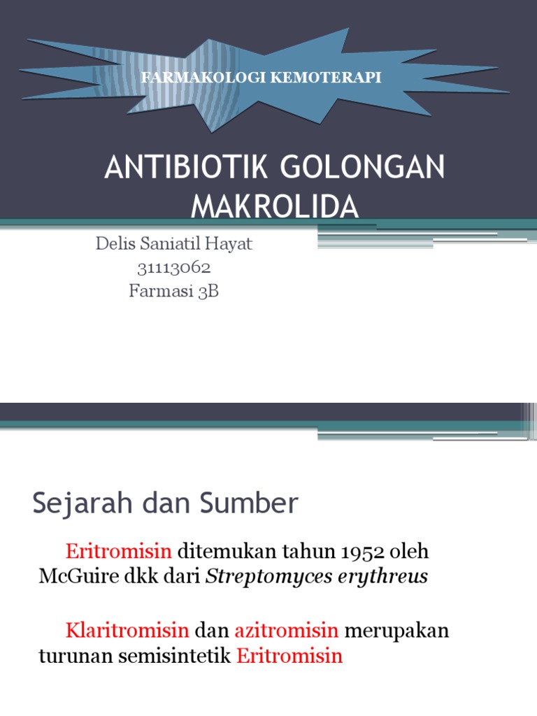 Antibiotik Golongan Makrolida | PDF