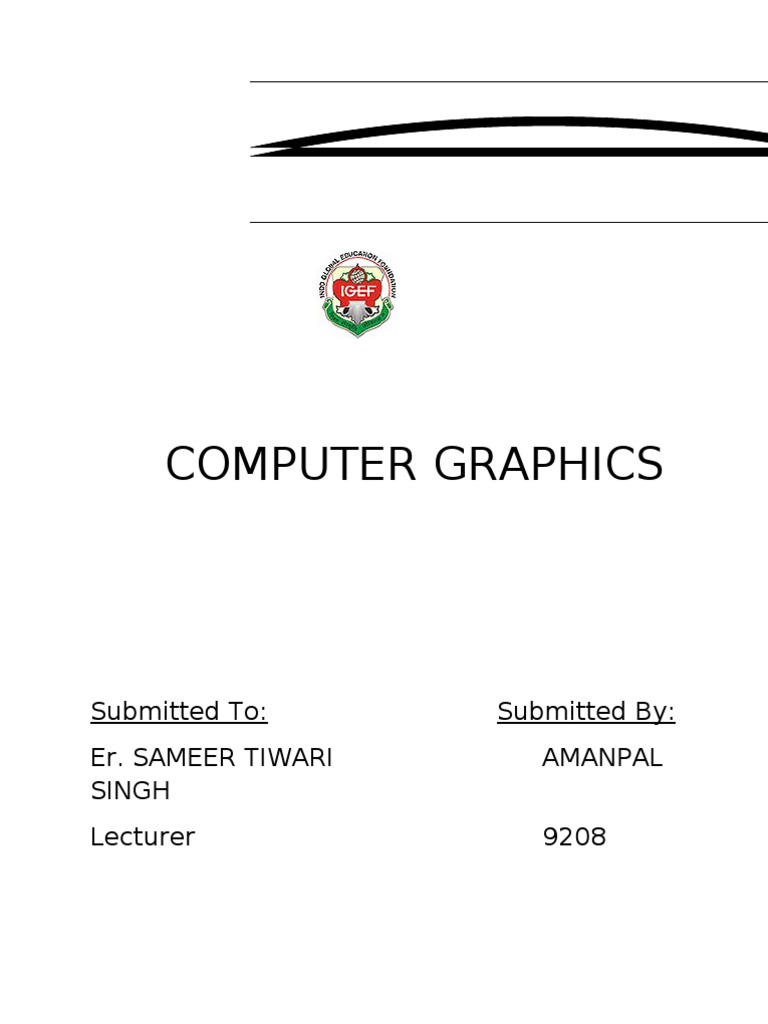 Computer Graphics Pdf
