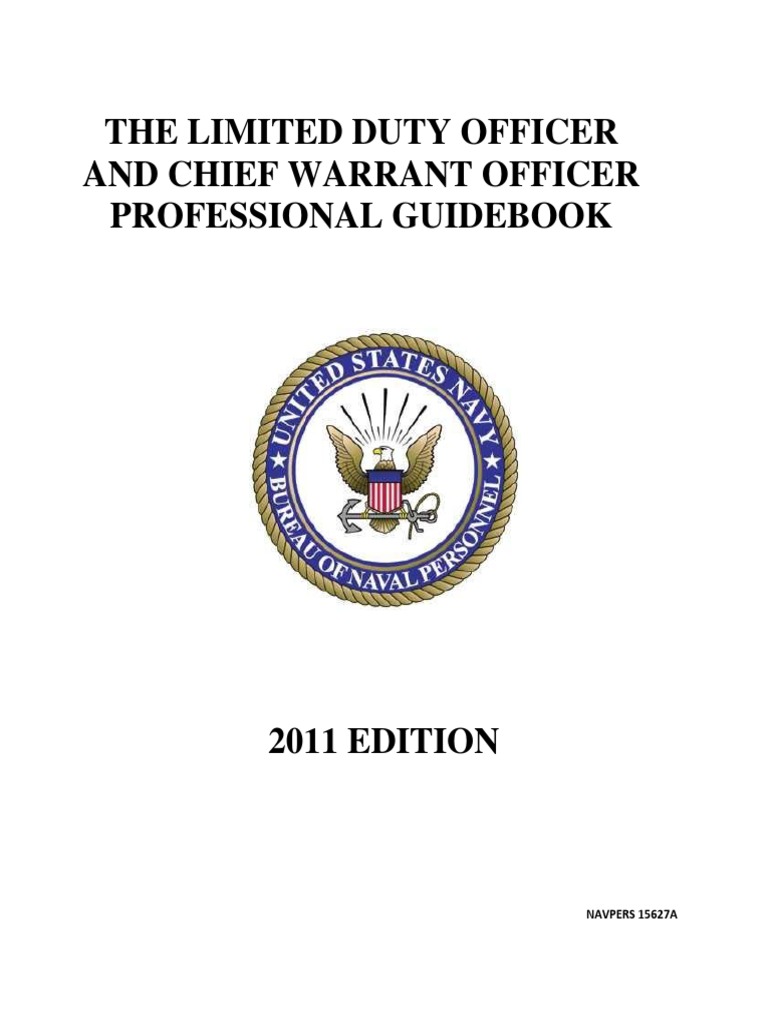 LDO CWO Guidebook | PDF | Warrant Officer (United States) | Officer ...