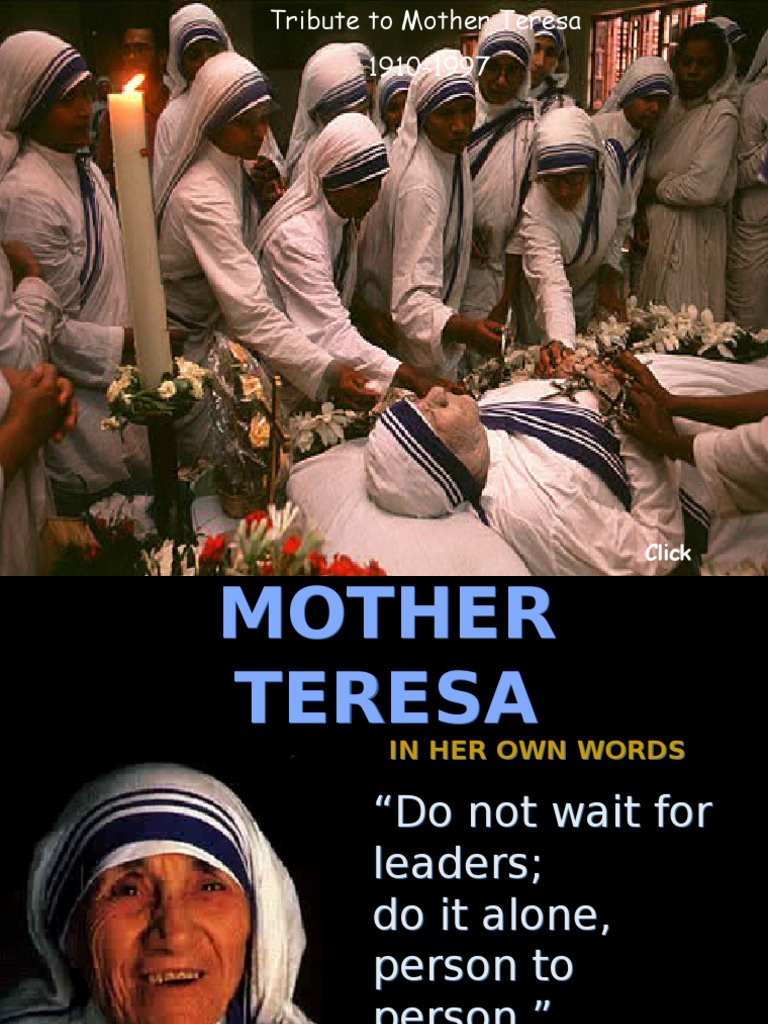 Mother Teresa PPT 2 | PDF | Jesus | Love