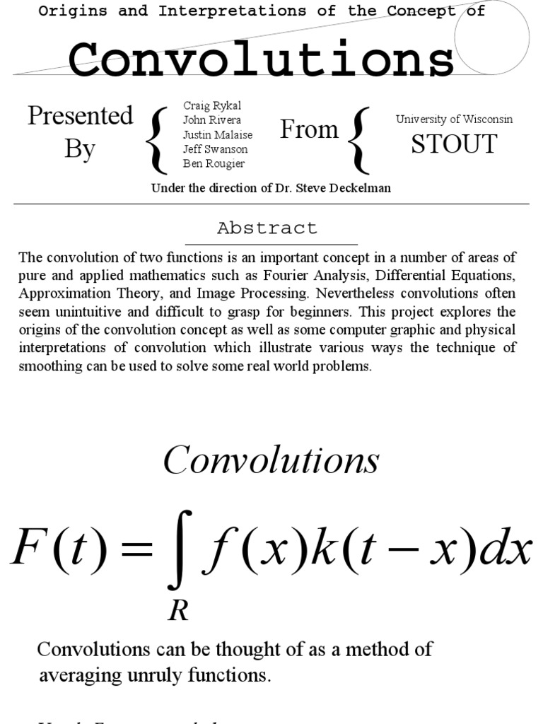 Interpreting Convolutions Visually | PDF | Convolution | Mathematical Analysis