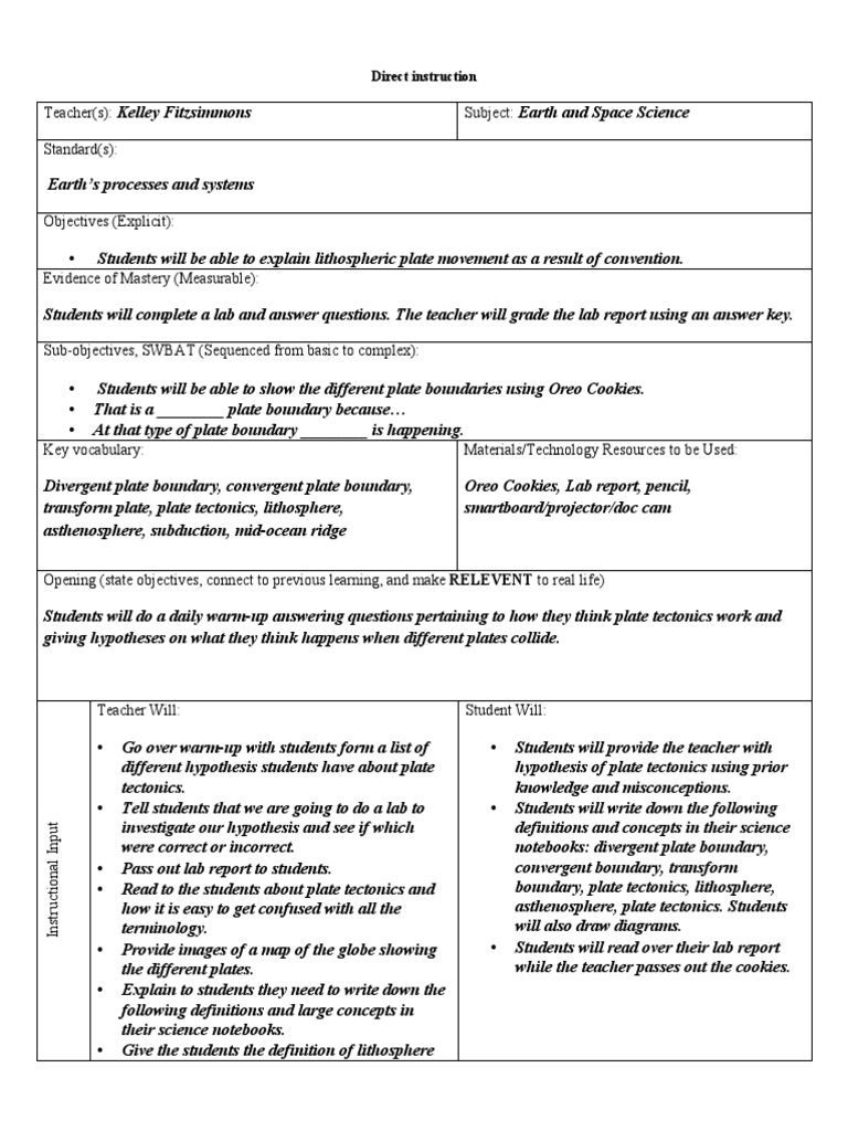 Oreo Plate Tectonic LP | PDF | Plate Tectonics | Tectonics