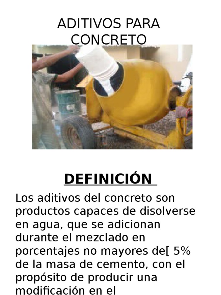 Aditivos para Concreto | PDF | Hormigón | Cemento