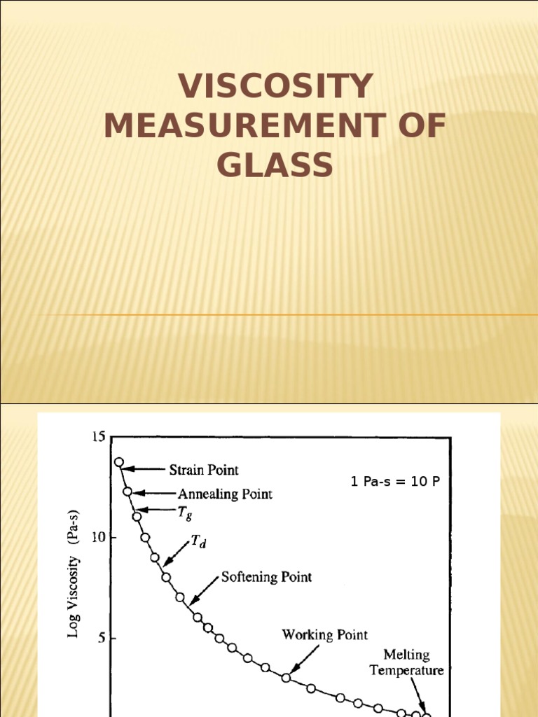 Glass Viscosity Measurement Guide | PDF | Glasses | Viscosity