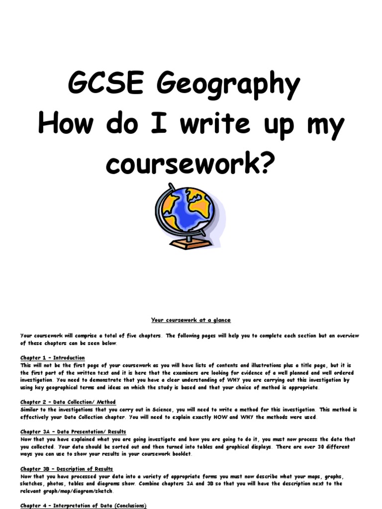 GCSE Edexcel Geography Coursework Guide | PDF | Infographics | Randomness