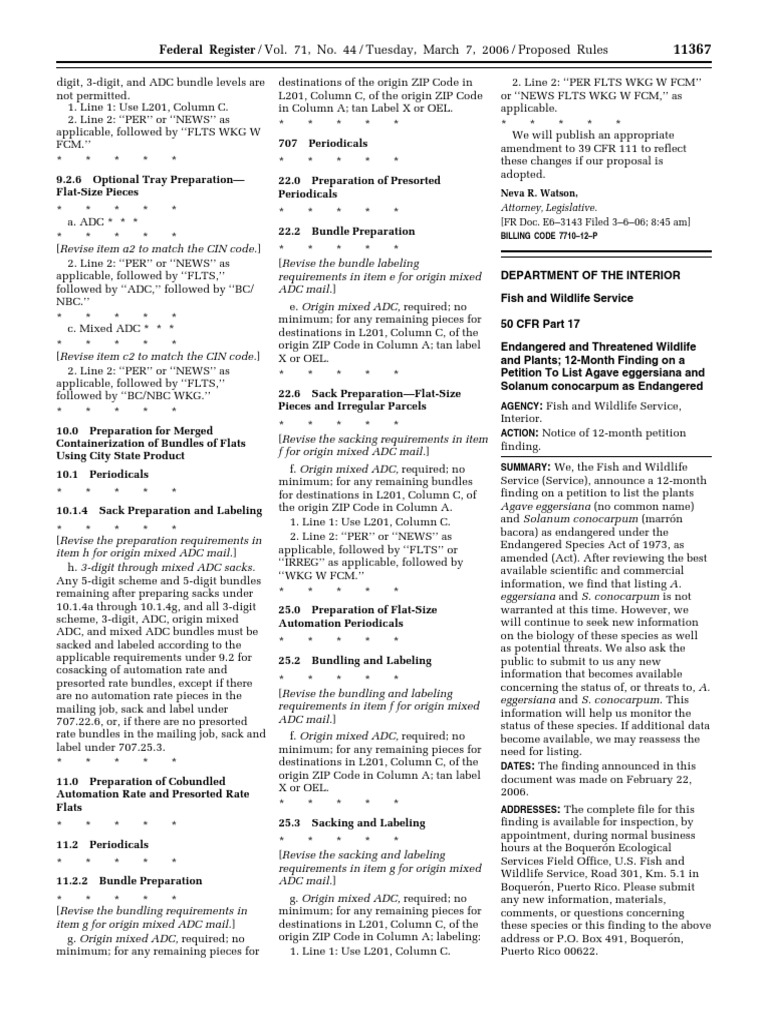Proposed Rule: Endangered and Threatened Species: Findings On Petitions ...