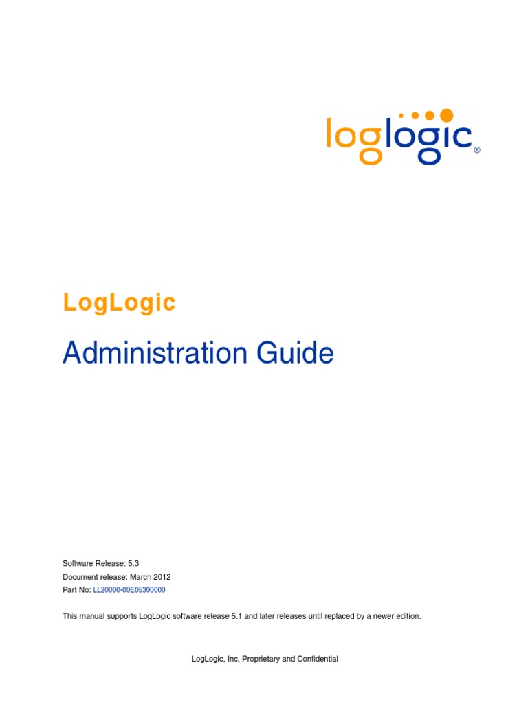 Tibco Loglogic Version 5 3 Administrator S Guide Pdf Portable Document Format Computer Data