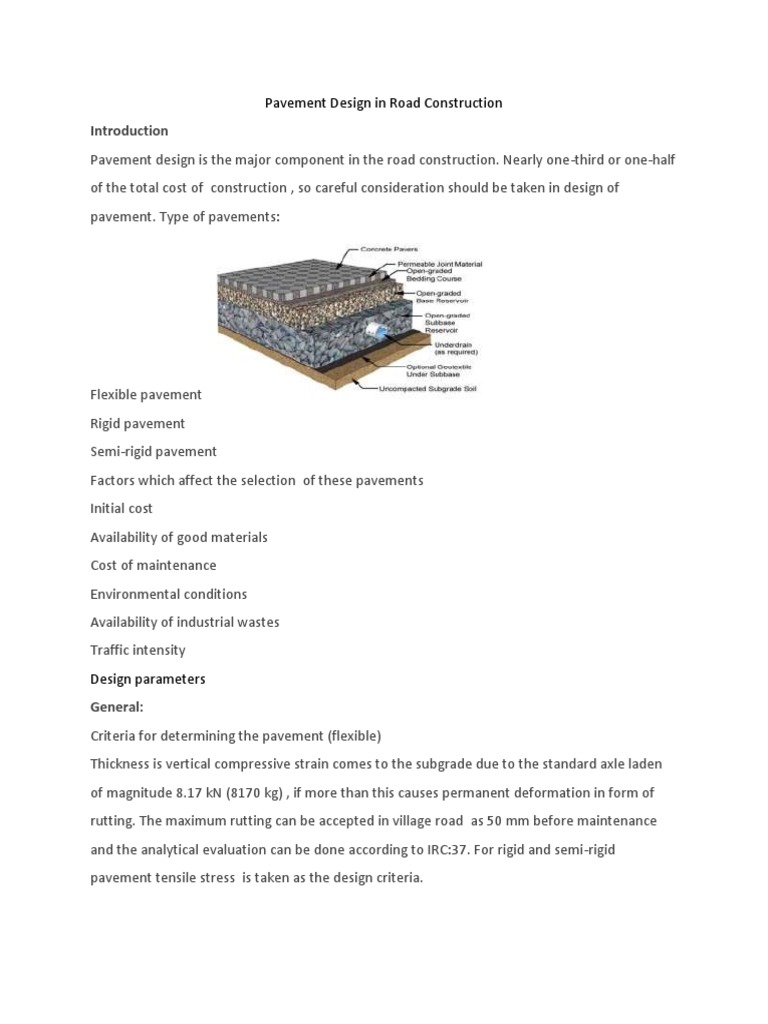 A Comprehensive Guide to Pavement Design for Rural Roads: Analyzing ...