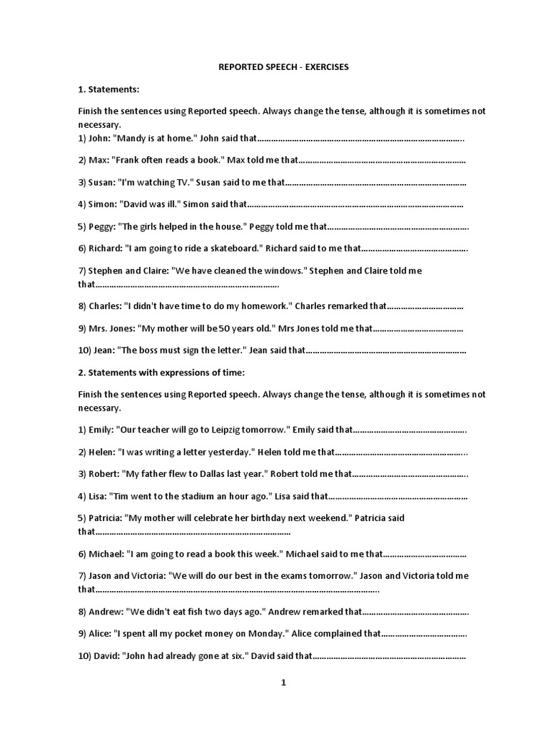REPORTED SPEECH EXERCISES.pdf