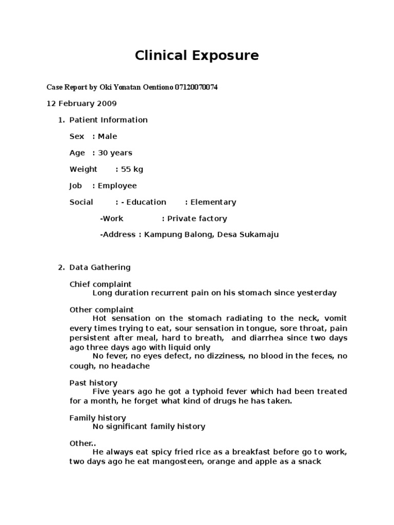 Case Report GERD | PDF | Gastroesophageal Reflux Disease | Esophagus