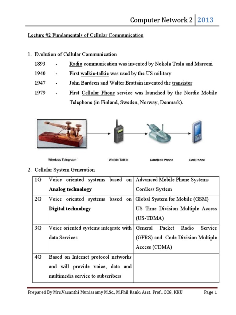 Cellular Communication Overview | PDF | Cellular Network | Mobile Phones