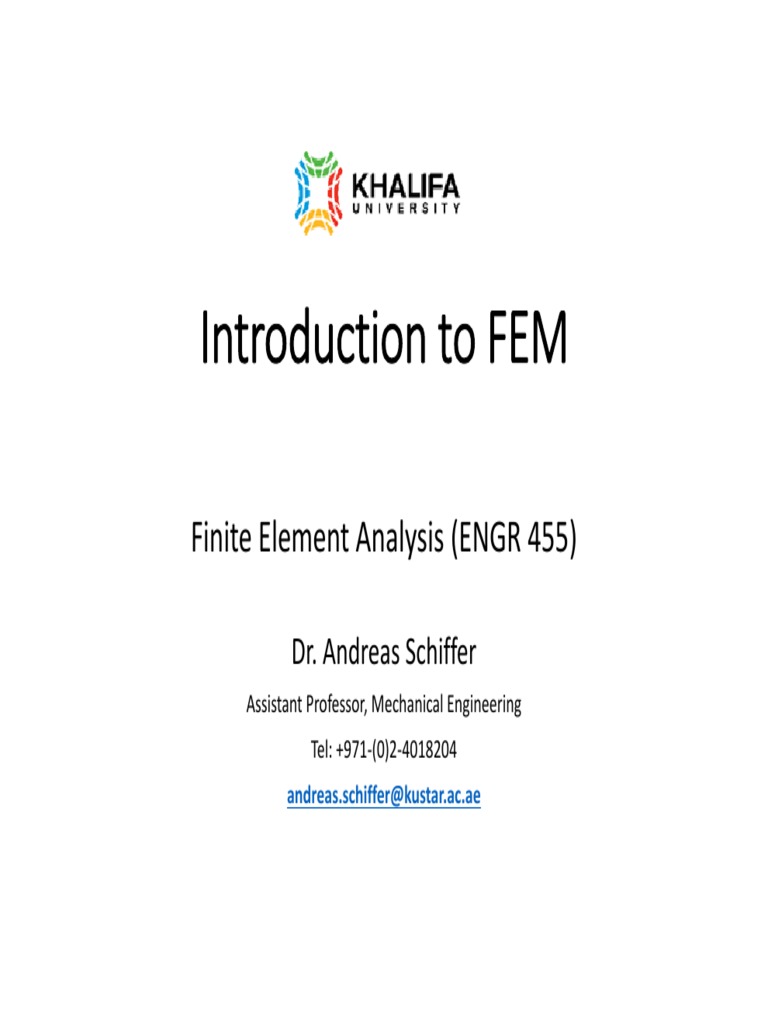 Module 1 Introduction To FEM | Download Free PDF | Finite Element ...