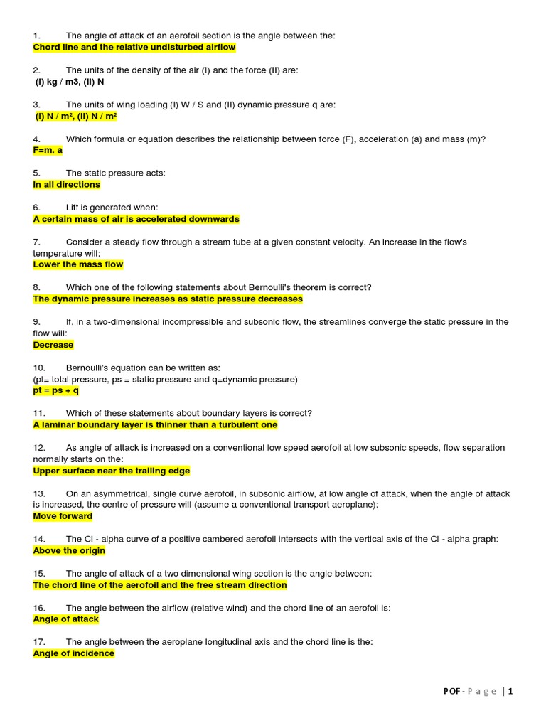 QDB 15 Pof | PDF | Stall (Fluid Mechanics) | Airfoil