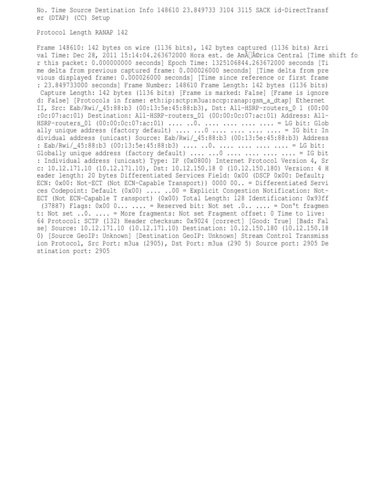 Ranap | PDF | Transmission Control Protocol | Internet Standards