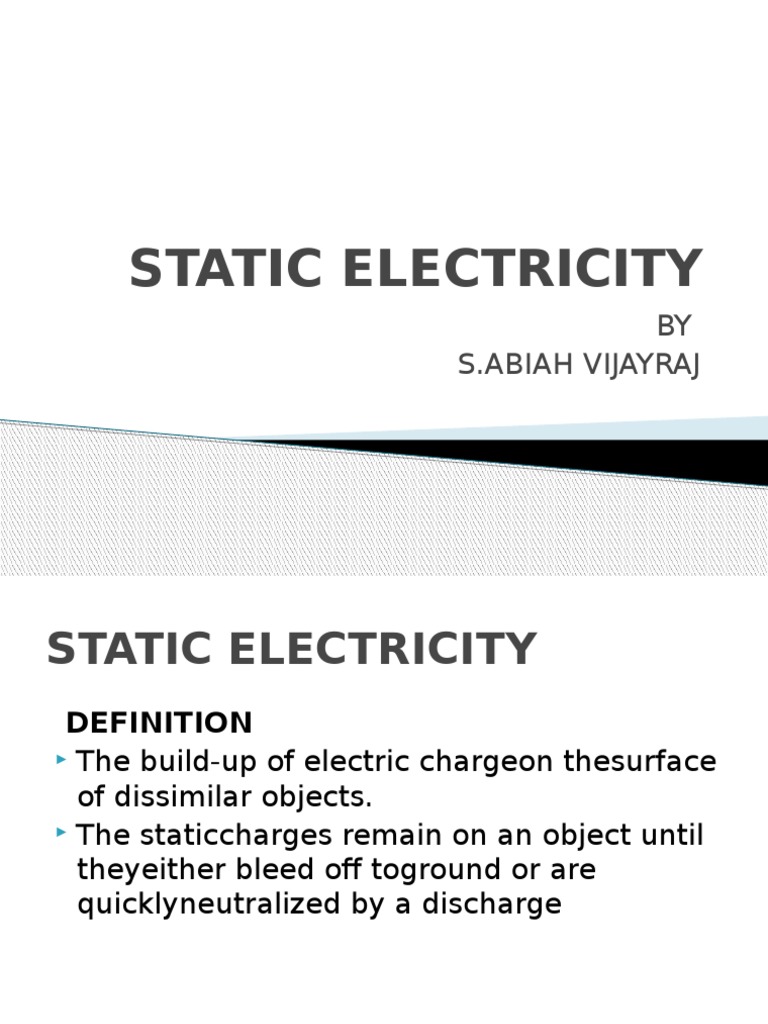 Static Electricity | PDF