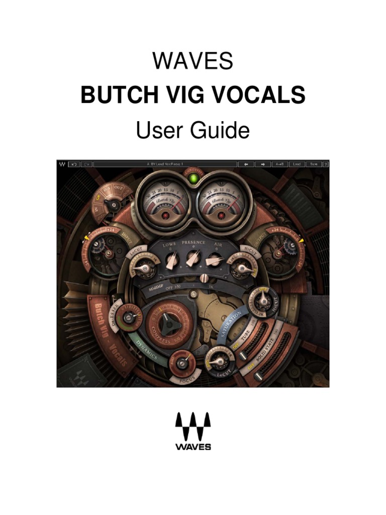 Butch Vig Vocals User Guide | PDF | Equalization (Audio) | Button (Computing)