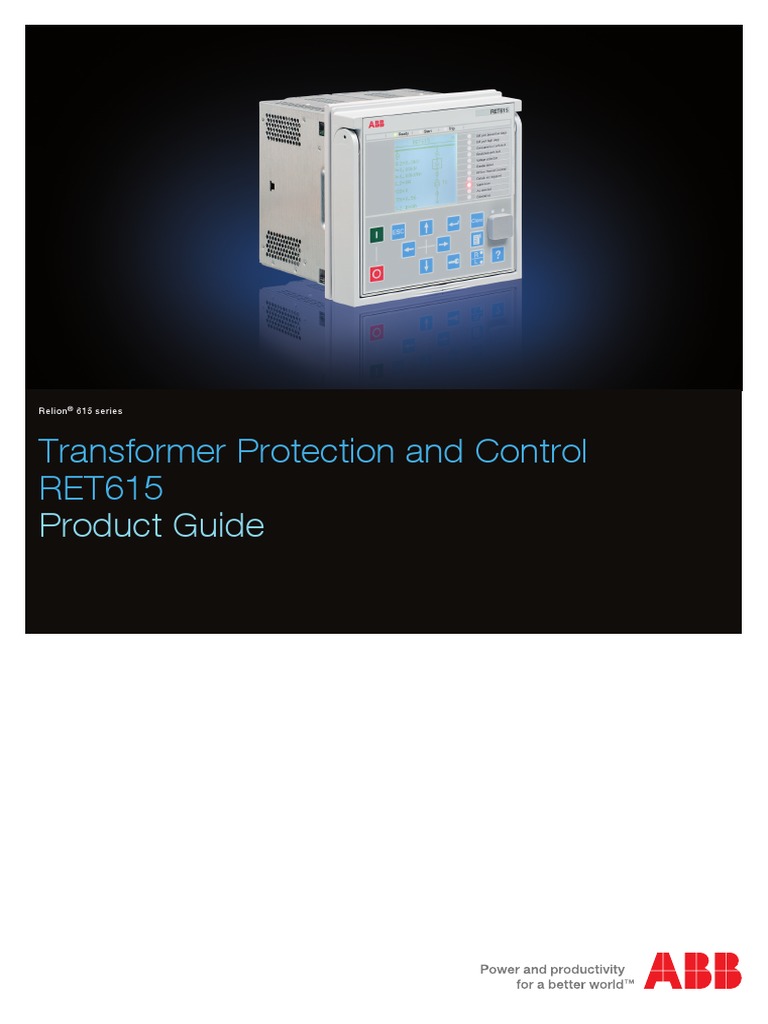 RET615 - Transformadores Diferencial | PDF | Electrical Substation | Signal (Electrical Engineering)