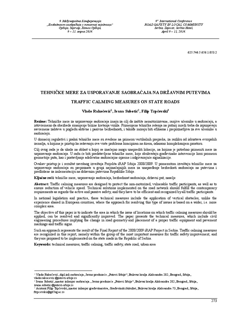 47 - Vlado Rakocevic Ivana Subotic Filip Trpcevski - Tehnicke Mere Za ...