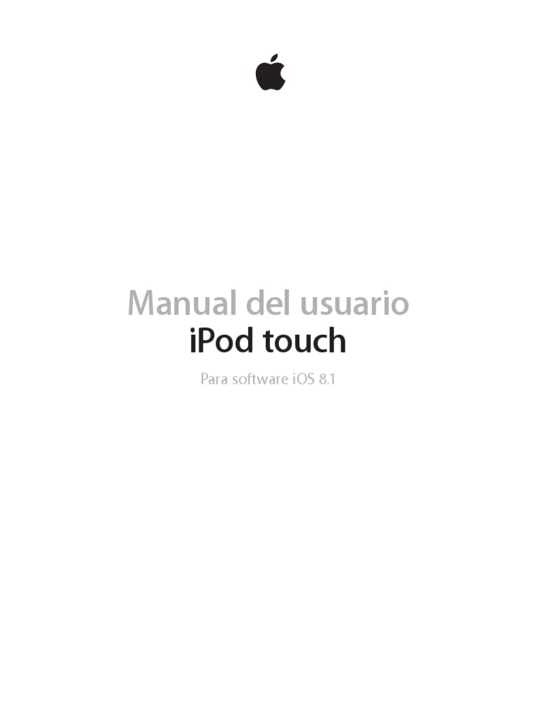 Ipod Touch Manual Del Usuario | PDF | Yo nube | I Pod Touch