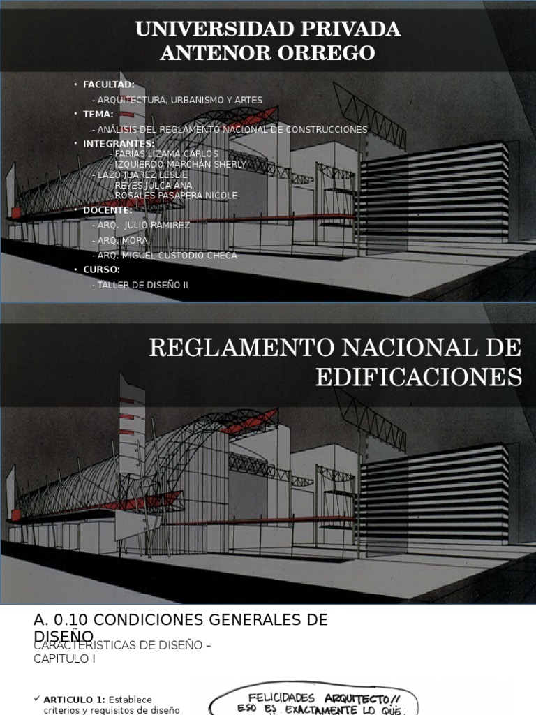 Reglamento Nacional de Edificaciones | PDF | Ascensor | Diseño