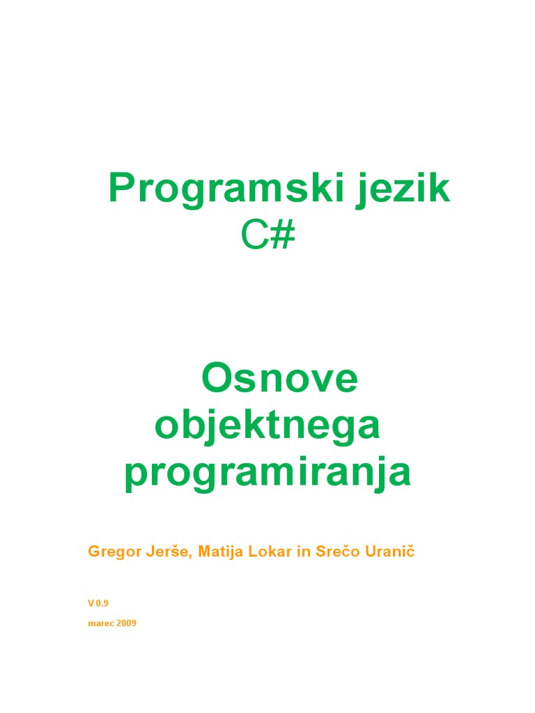 C# Objektno | PDF