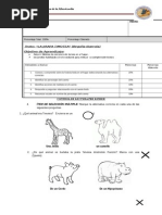 Evaluación Comprensión Lectora El Tigre y El Ratón 01 - 06 | PDF ...