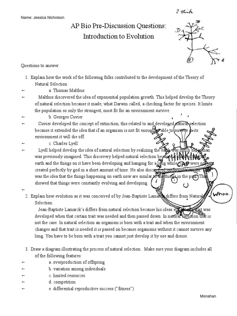 Contributions to the Development of the Theory of Natural Selection ...