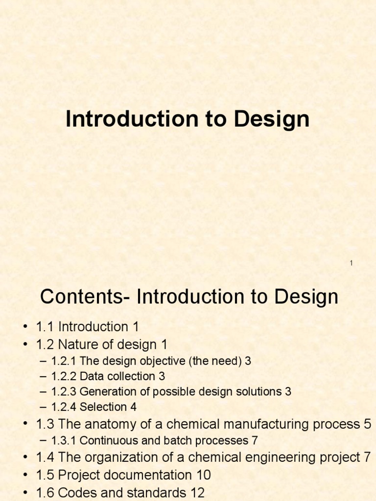 01-Introduction To Design | PDF | Standardization | Specification ...