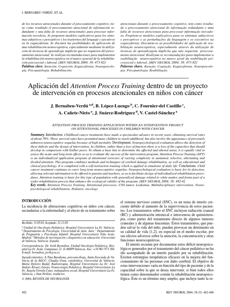 Attention Process | PDF | Quimioterapia | Cáncer