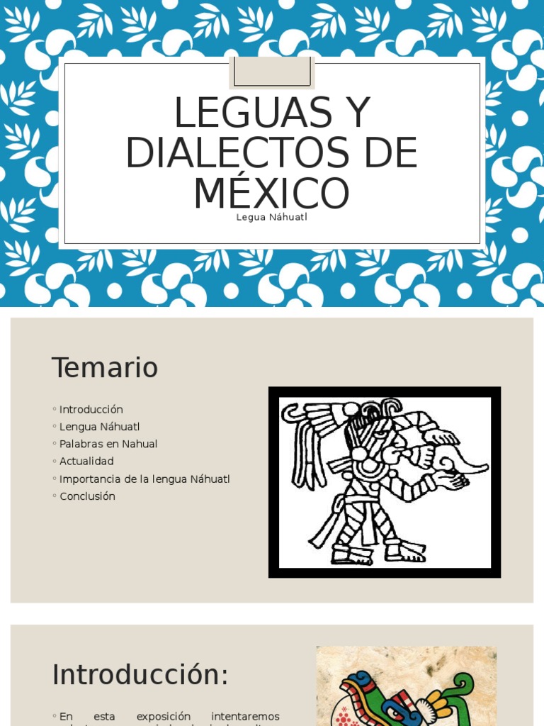 Leguas y Dialectos de México (Lengua Nahualt) | PDF | Náhuatl | Lengua ...