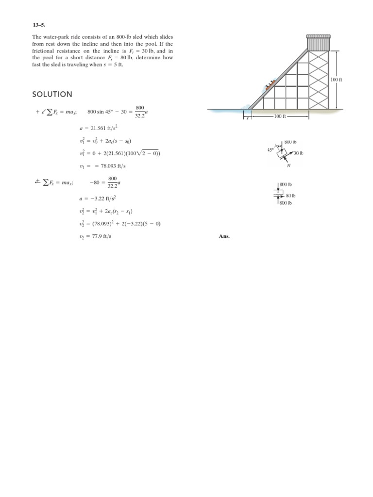 ch13 Dynamics | PDF | Kinematics | Trigonometric Functions