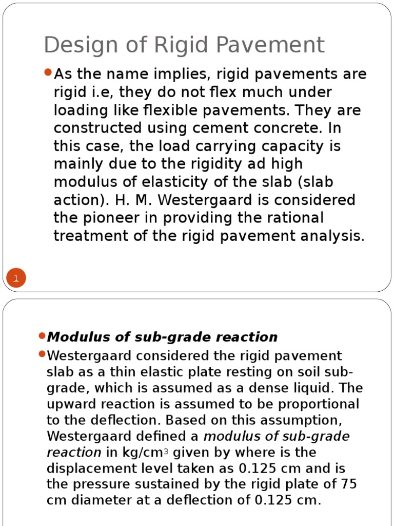 RiGID PAVEMENT DESIGN 20-7-09 | PDF | Road Surface | Concrete