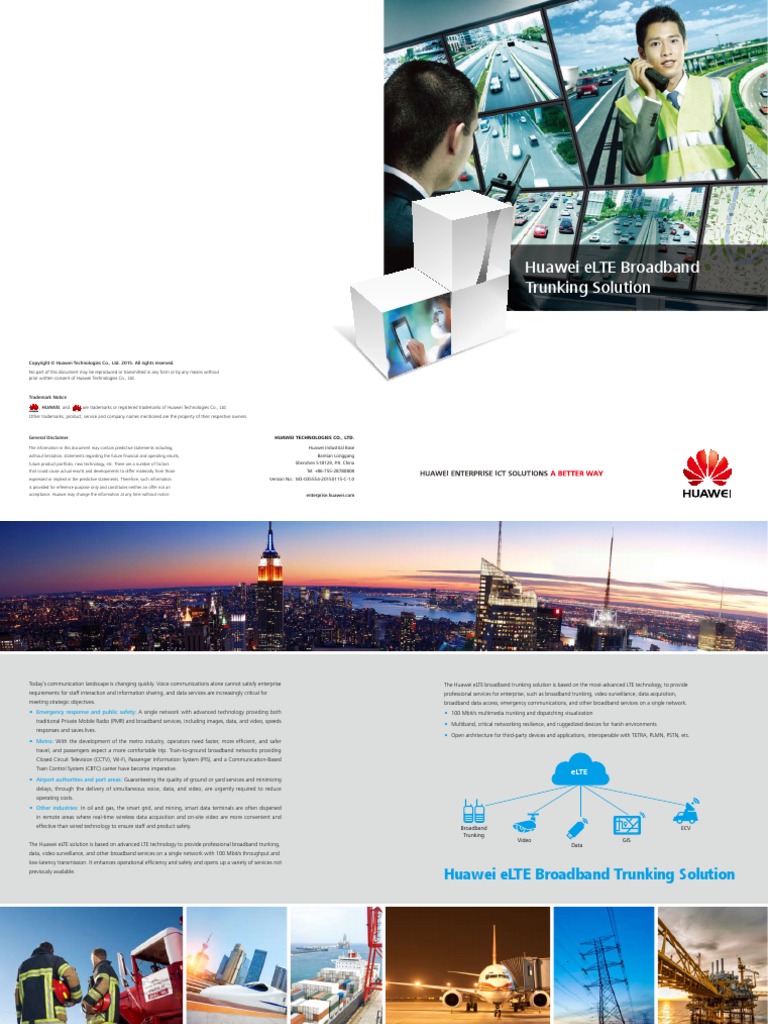 Huawei Trunking Solution | PDF | Lte (Telecommunication) | Internet Access