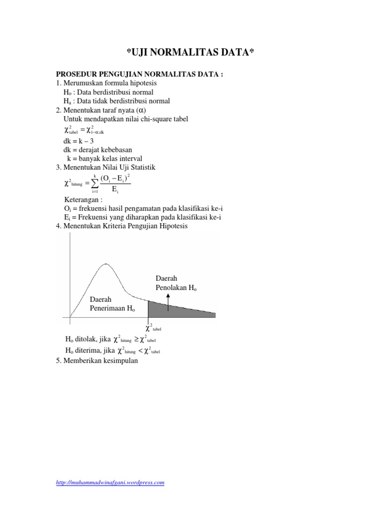Uji Normalitas Data Statistik | PDF | Sains & Matematika | Teknologi & Rekayasa