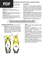 Fall Protection Equipment Checklist | PDF